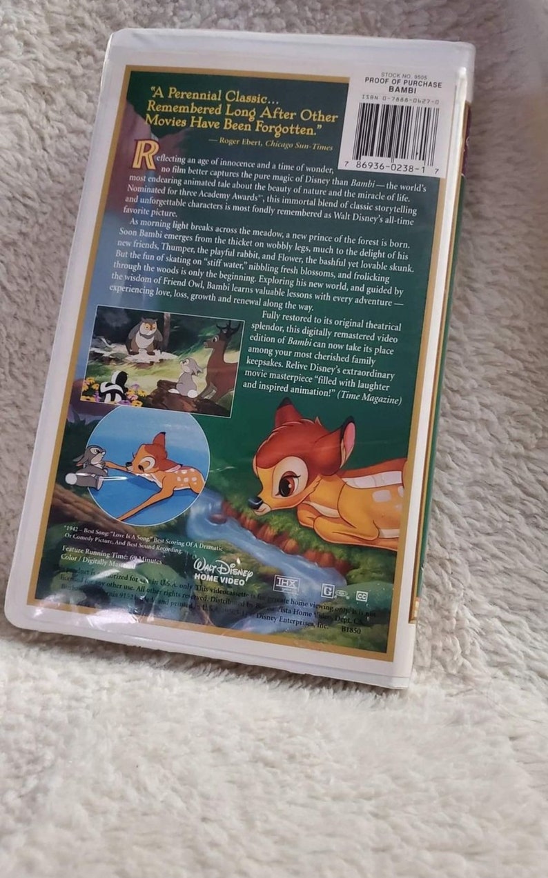 Original VHS Disney Bambi Pin Trading Case - Etsy