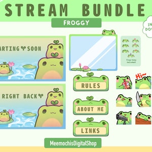 ULTIMATE Sprout Frog COMPLETE Twitch Packageoverlays Emote Panels ...