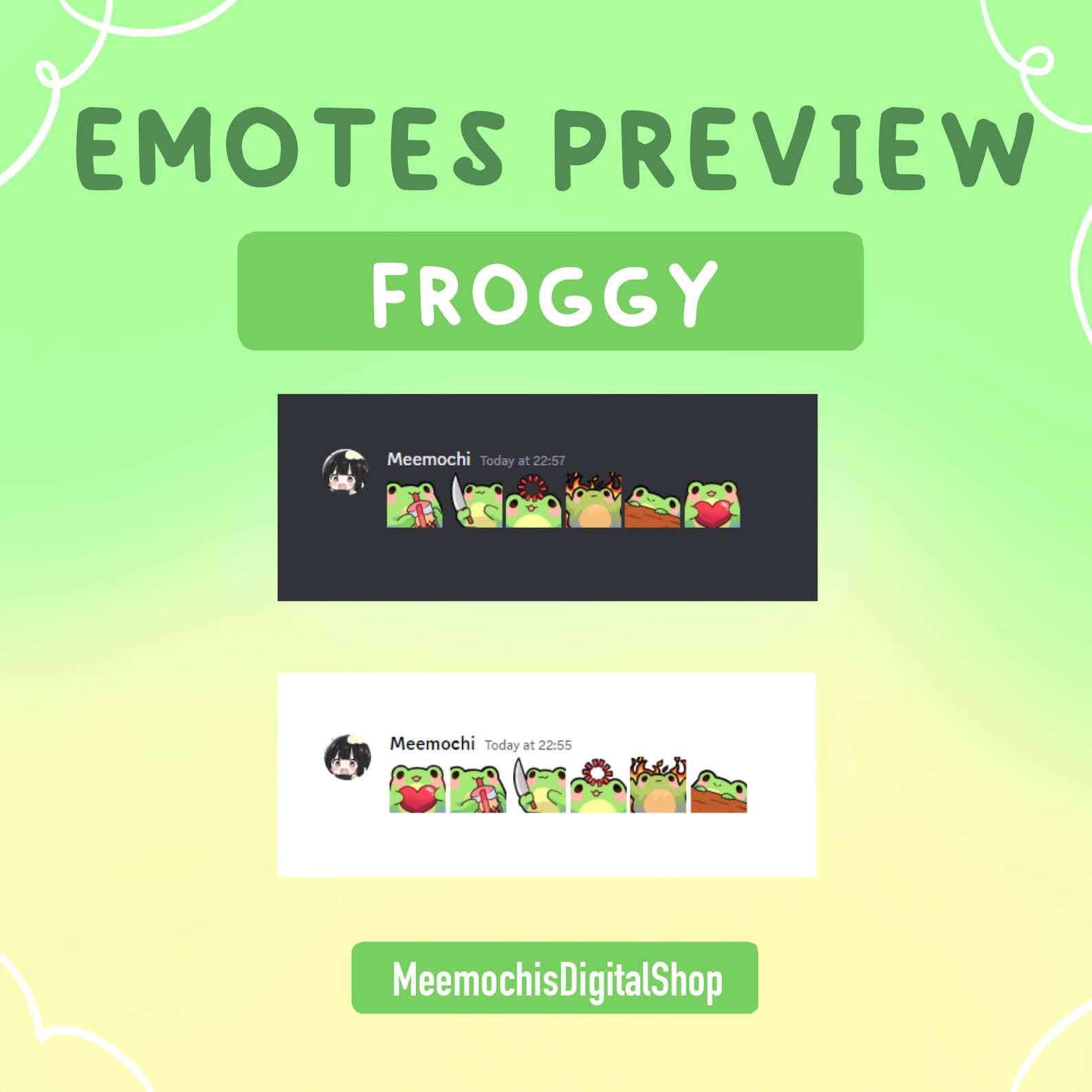 Froggy Emote Pack (6) ｜ Twitch Discord Emotes/badges｜streaming Emote ...
