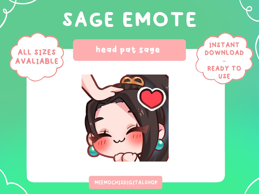 Sage Head Pat Emote (1)｜ Valorant Twitch Discord Emotes｜streaming ...