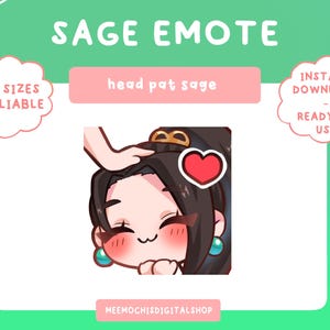 Sage Head Pat Emote (1)｜ Valorant Twitch Discord Emotes｜streaming ...