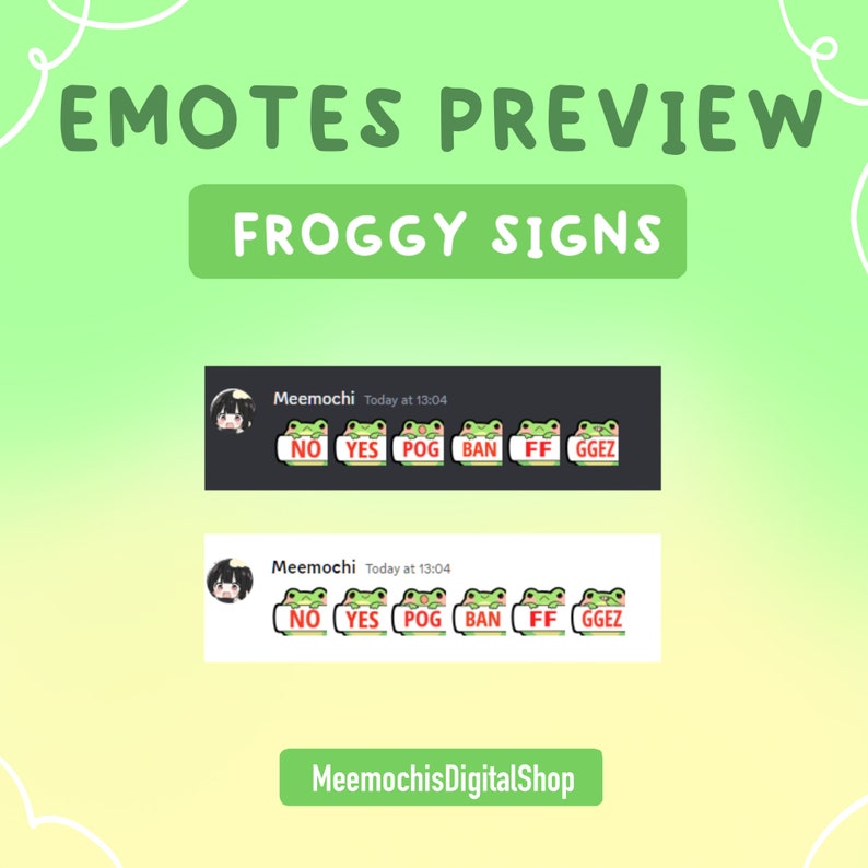 Ban Sign Froggy Individual Emote ｜ Twitch Discord Emotes/badges ...