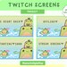 ULTIMATE Sprout Frog COMPLETE Twitch Packageoverlays Emote Panels ...