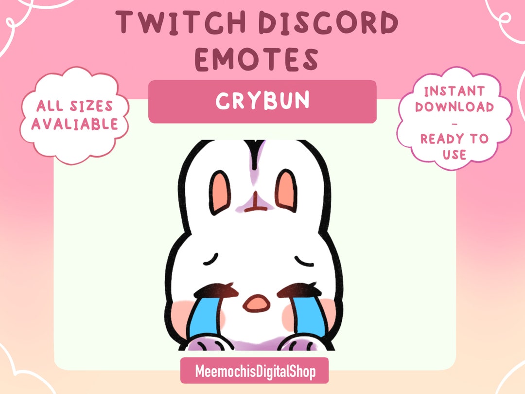 Cry Bun Individual Emote ｜ Twitch Discord Emotes/badges｜streaming Emote ...
