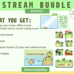 ULTIMATE Sprout Frog COMPLETE Twitch Package︳overlays Emote Panels ...