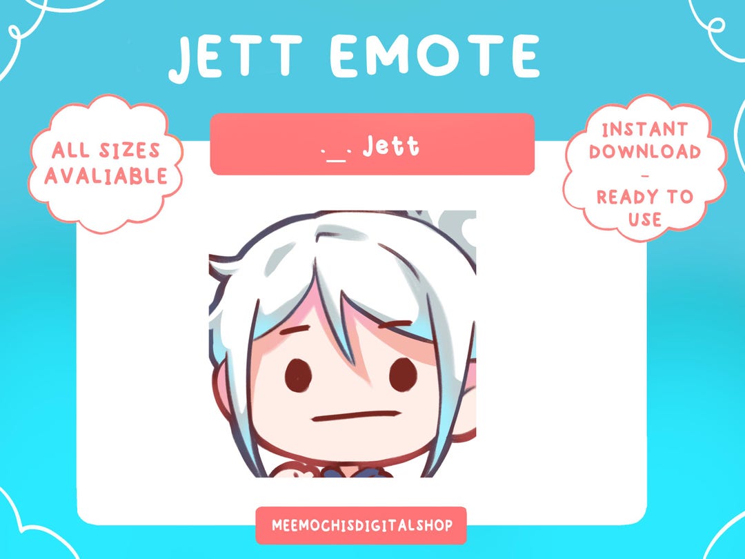 Jett Blank Emote (1)｜ Valorant Twitch Discord Emotes｜streaming Youtube ...
