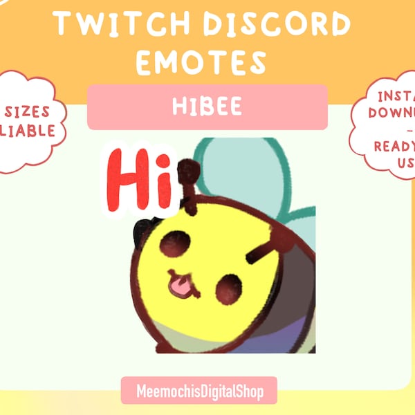 Cute Hi Emotes - Etsy