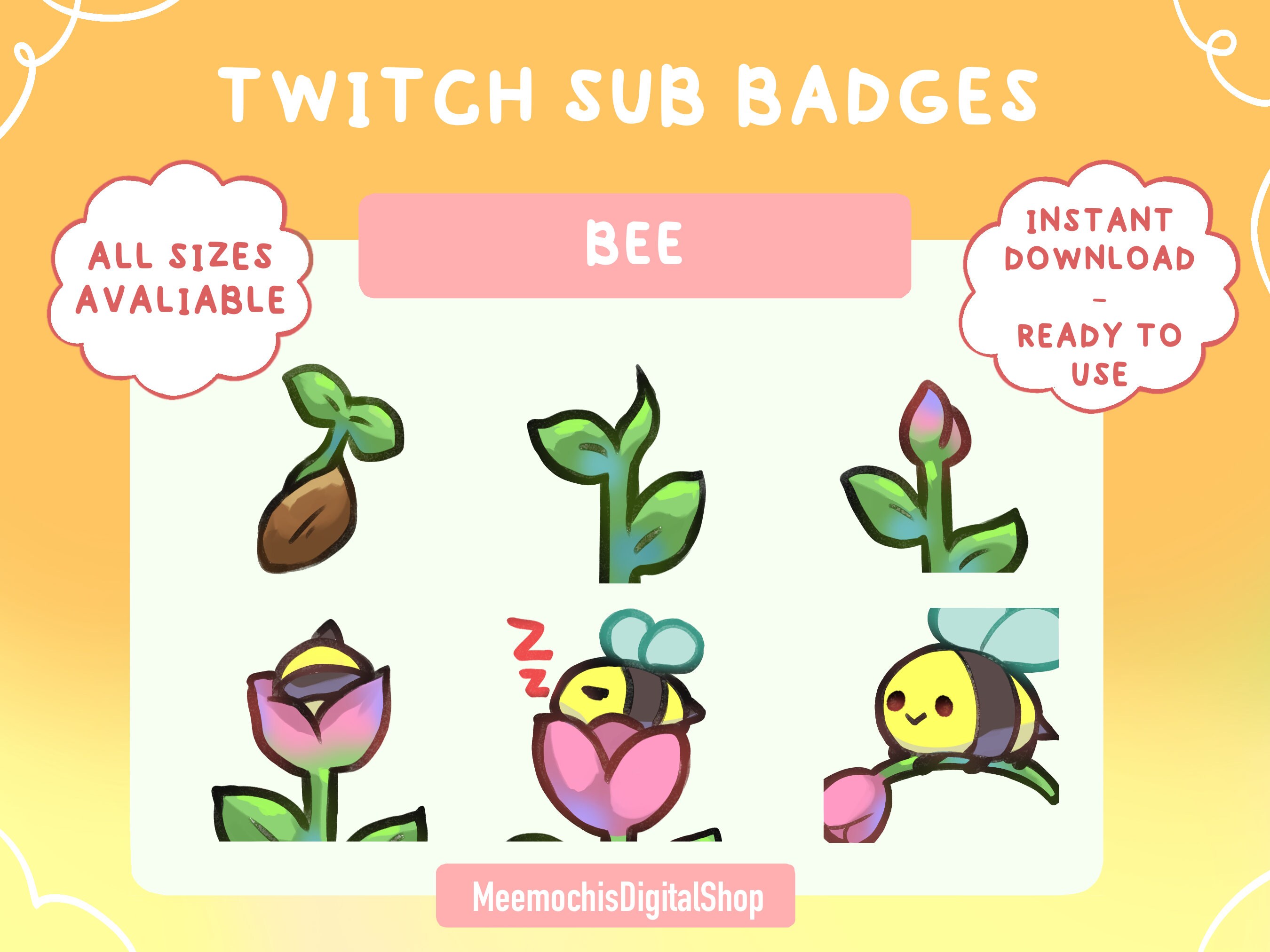 ULTIMATE Bee Twitch Package︳complete Bumble Overlays Emote Panels ...