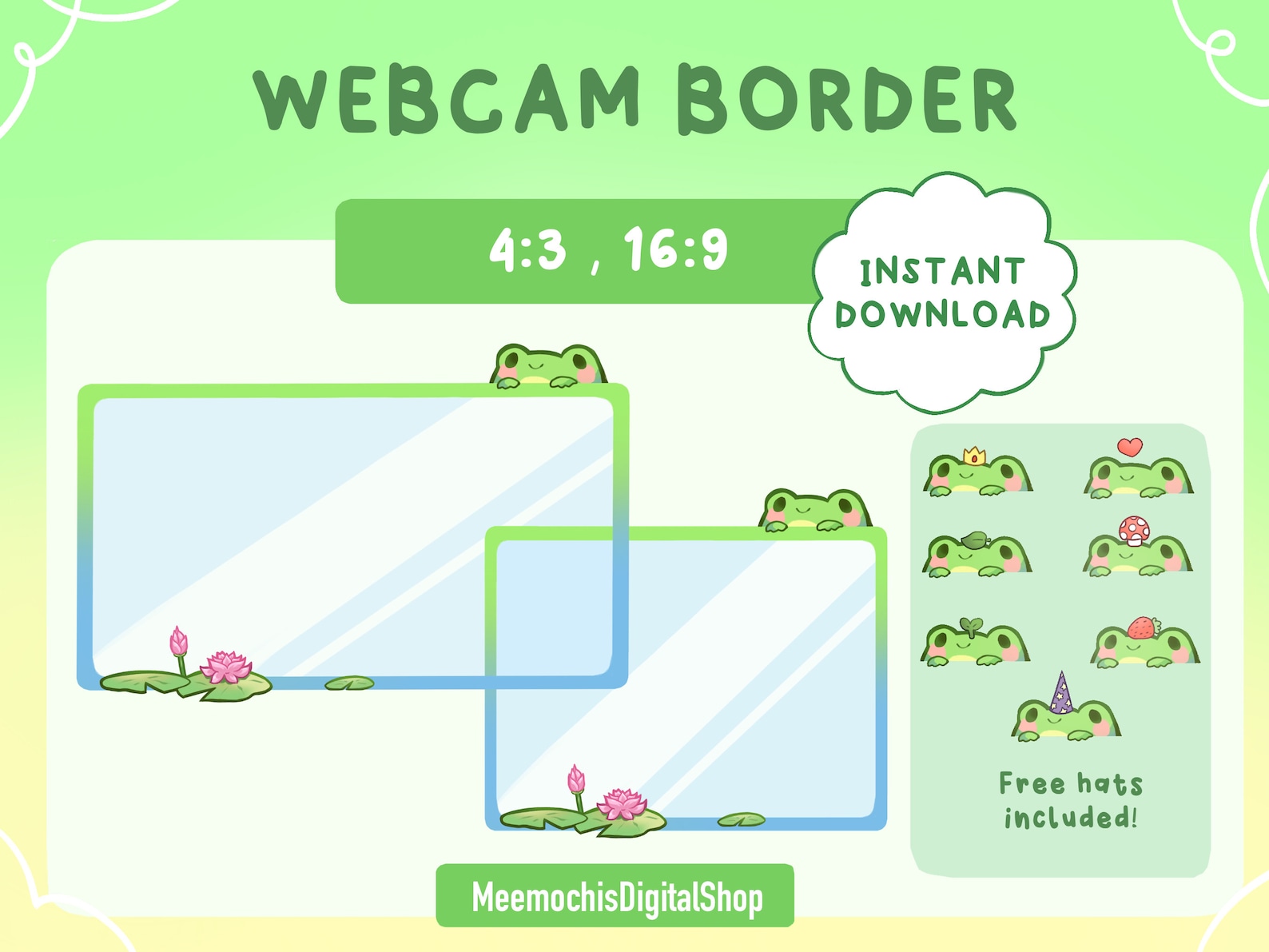 ULTIMATE Sprout Frog COMPLETE Twitch Packageoverlays Emote Panels ...
