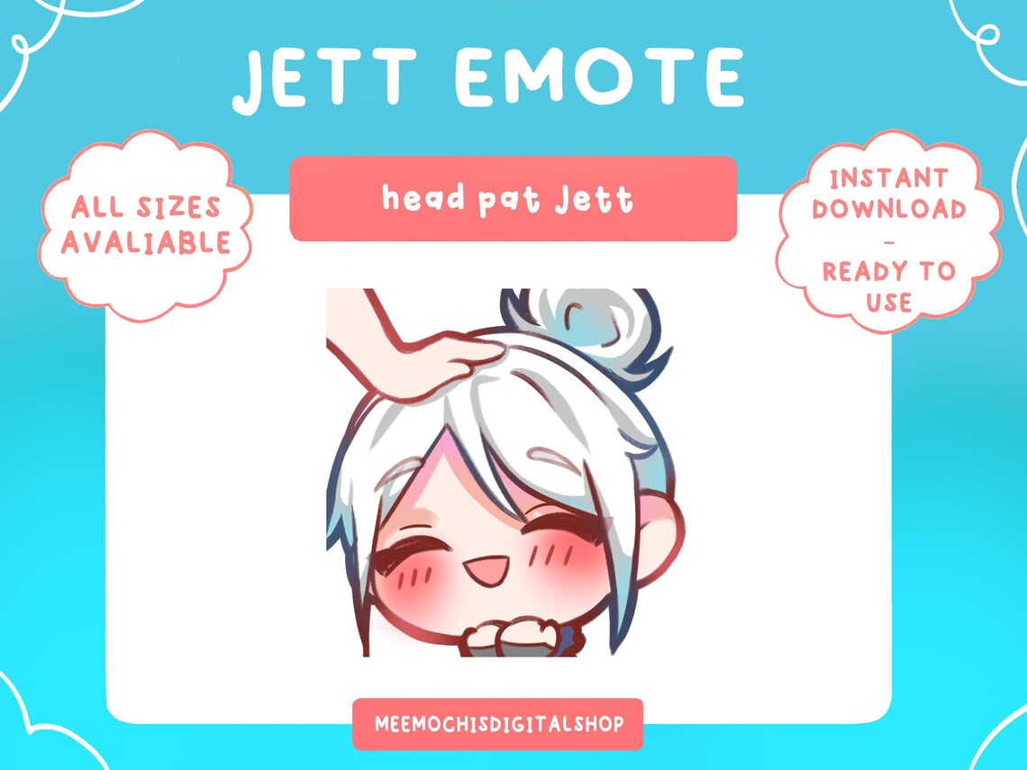 Jett Head Pat Emote (1)｜ Valorant Twitch Discord Emotes｜streaming ...