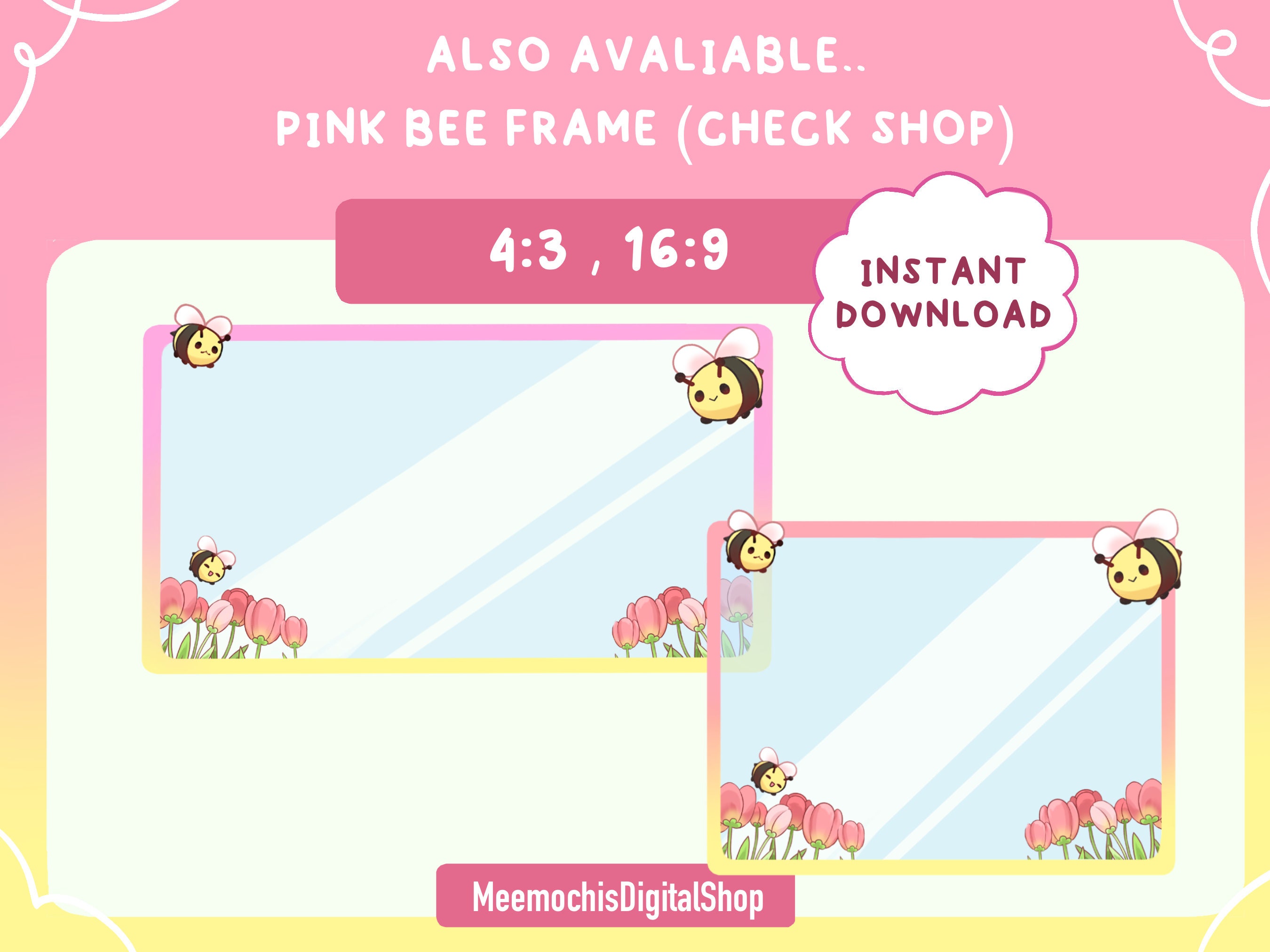 ULTIMATE Bee Twitch Package︳complete Bumble Overlays Emote Panels ...