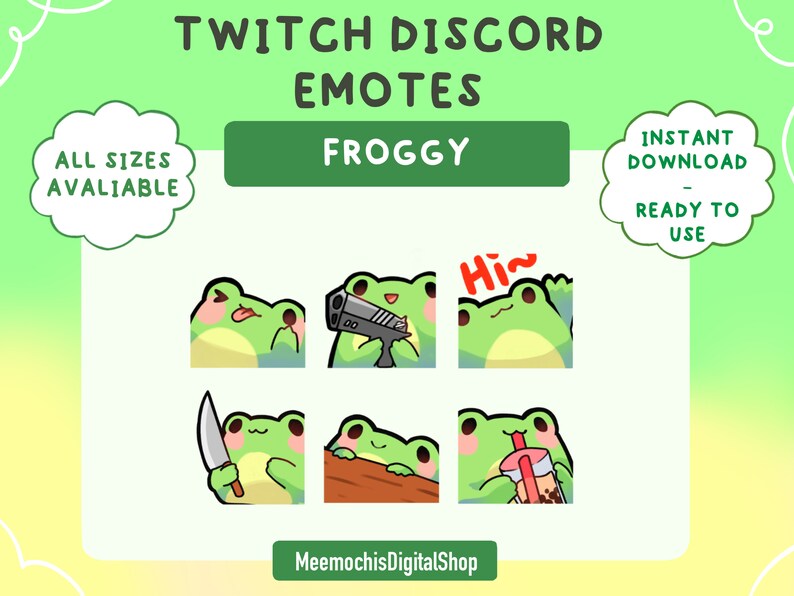 ULTIMATE Sprout Frog COMPLETE Twitch Packageoverlays Emote Panels ...