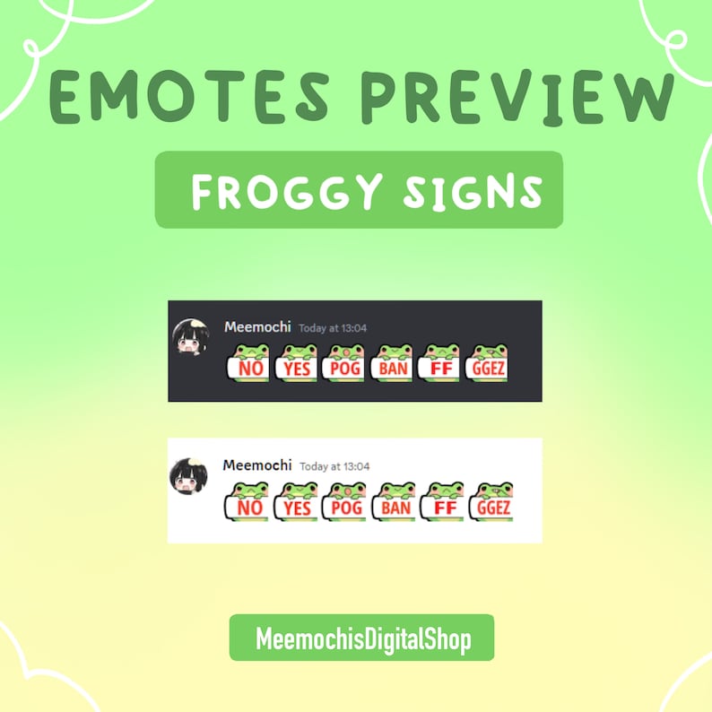 Frog Emote Pack (24) ｜ Twitch Discord Badges｜streaming Emote Cute ...