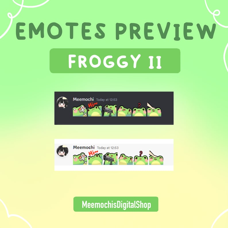 Gun Froggy Individual Emote ｜ Twitch Discord Emotes/badges｜streaming ...