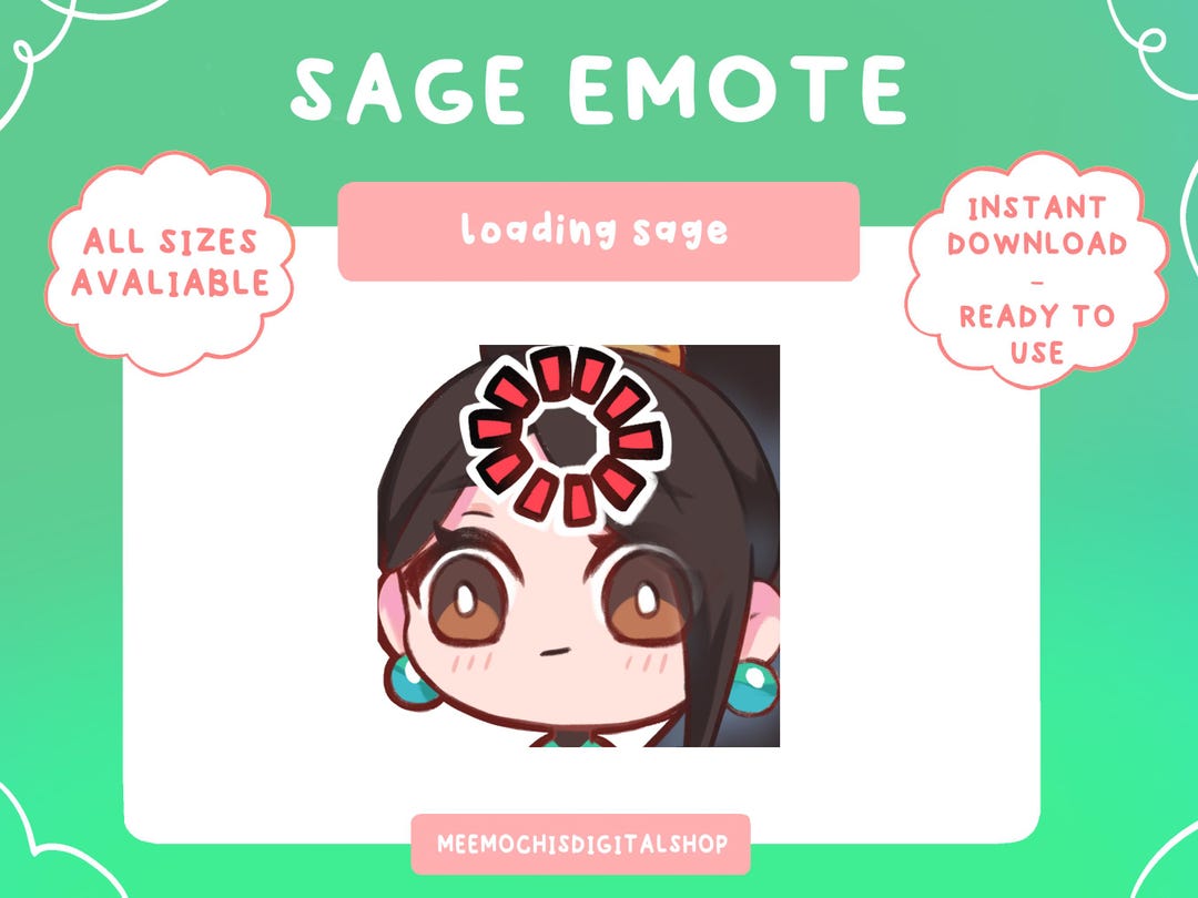 Sage Loading Emote (1)｜ Valorant Twitch Discord Emotes｜streaming ...