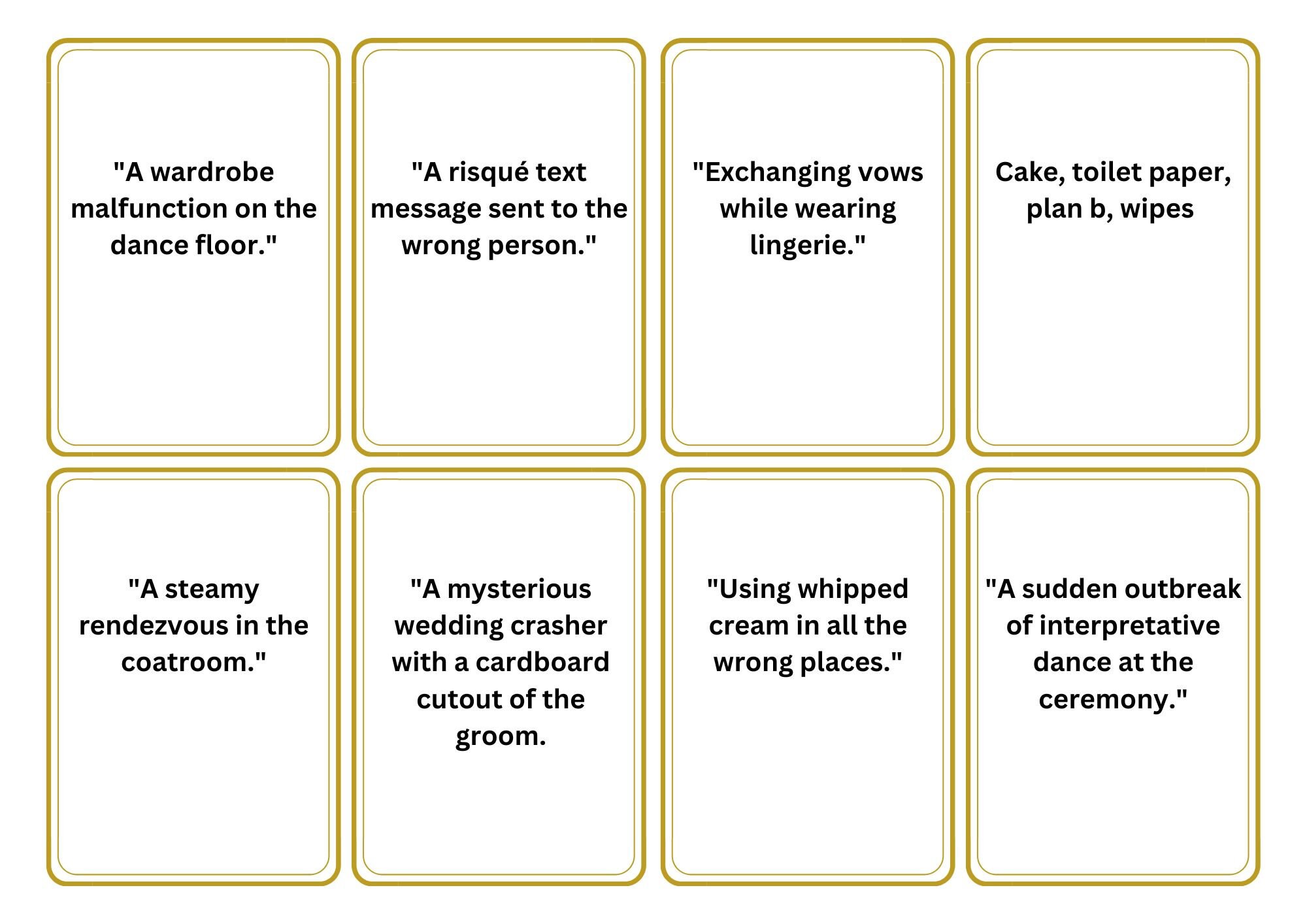 Cards for Bachelorette Fun and Humility - Etsy