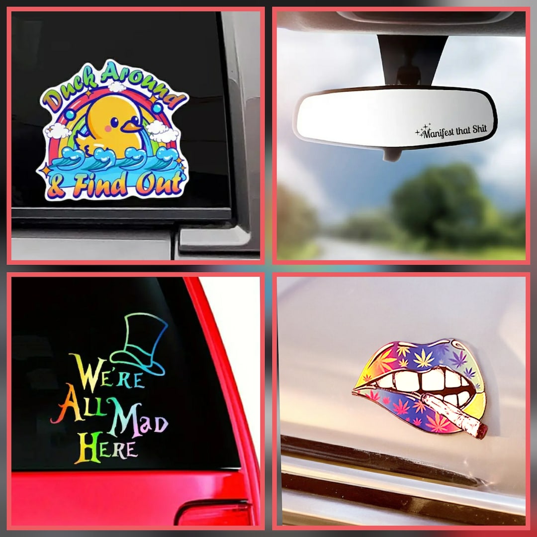 Car Window Decals Humorous, Silly, Fun, Inspirational Stickers - Etsy
