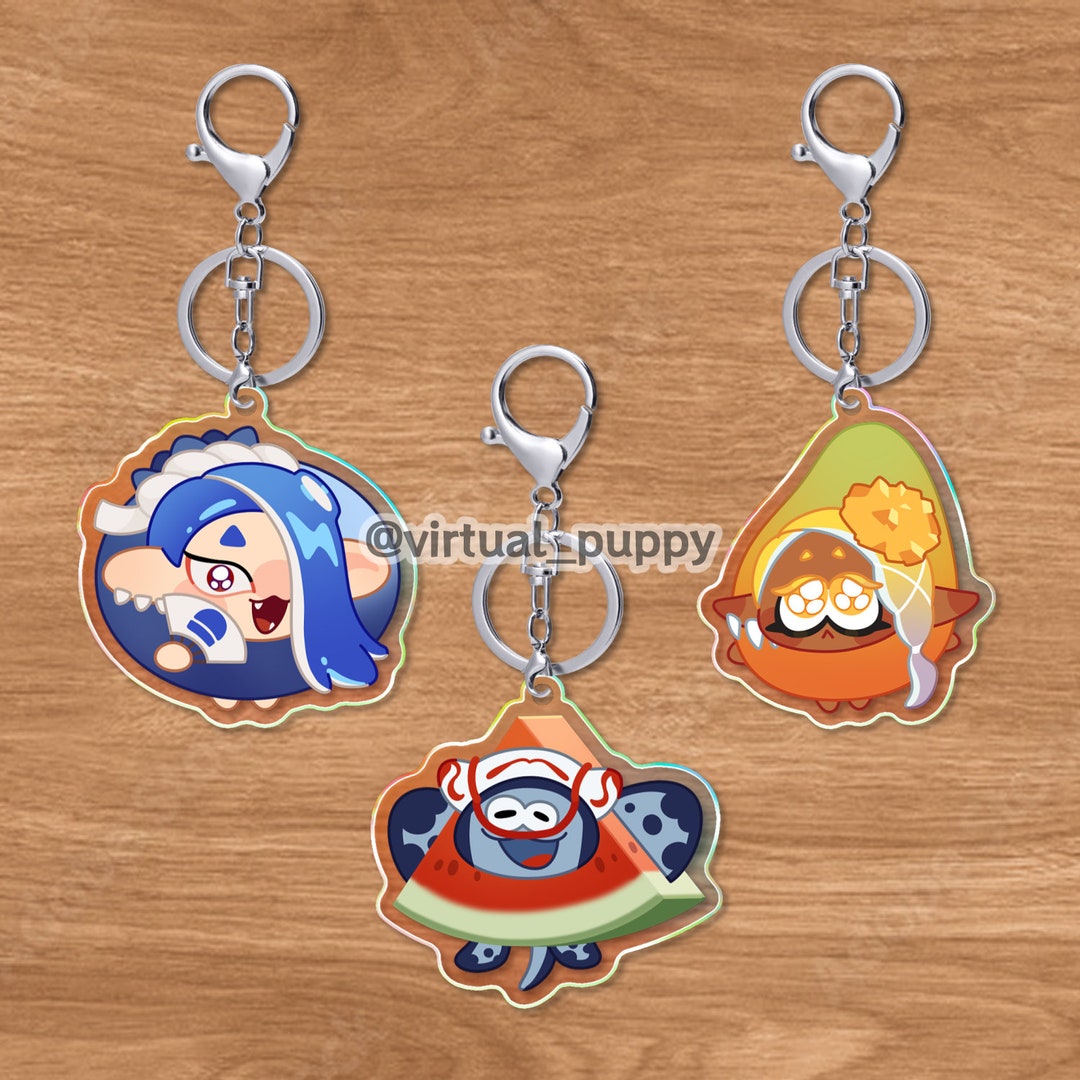 Splatoon 3 Charms Deep Cut Idols Shiver Frye Big Man Pearl Drone Golden ...