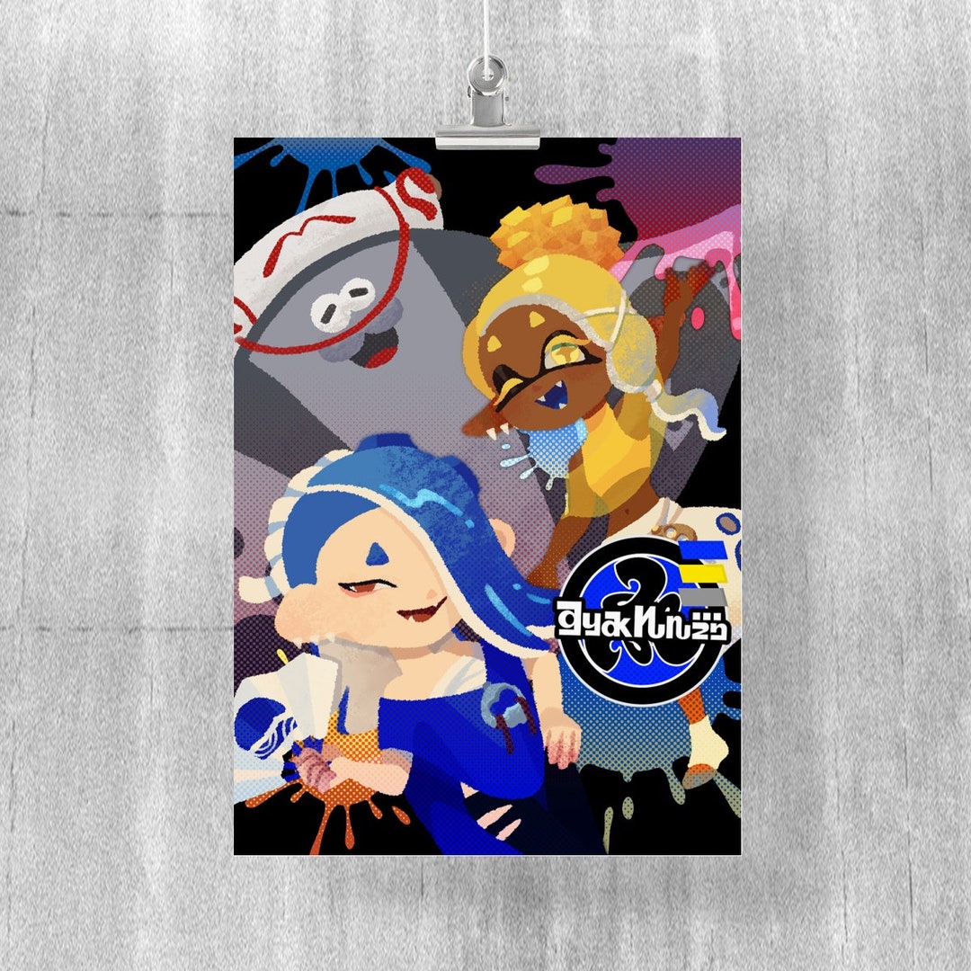 Splatoon A3 Posters Deep Cut Shiver Frye Big Man Agent 8 - Etsy