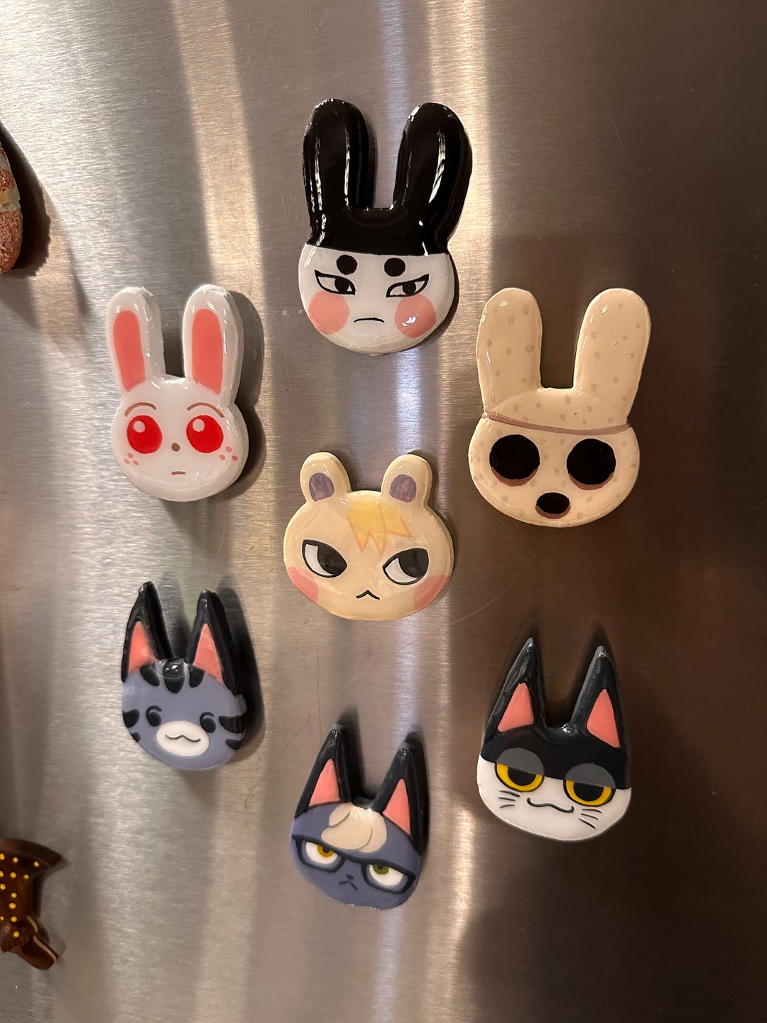 Animal Crossing Villagers Clay Magnet Coco Genji Lolly Marshal Punchy ...
