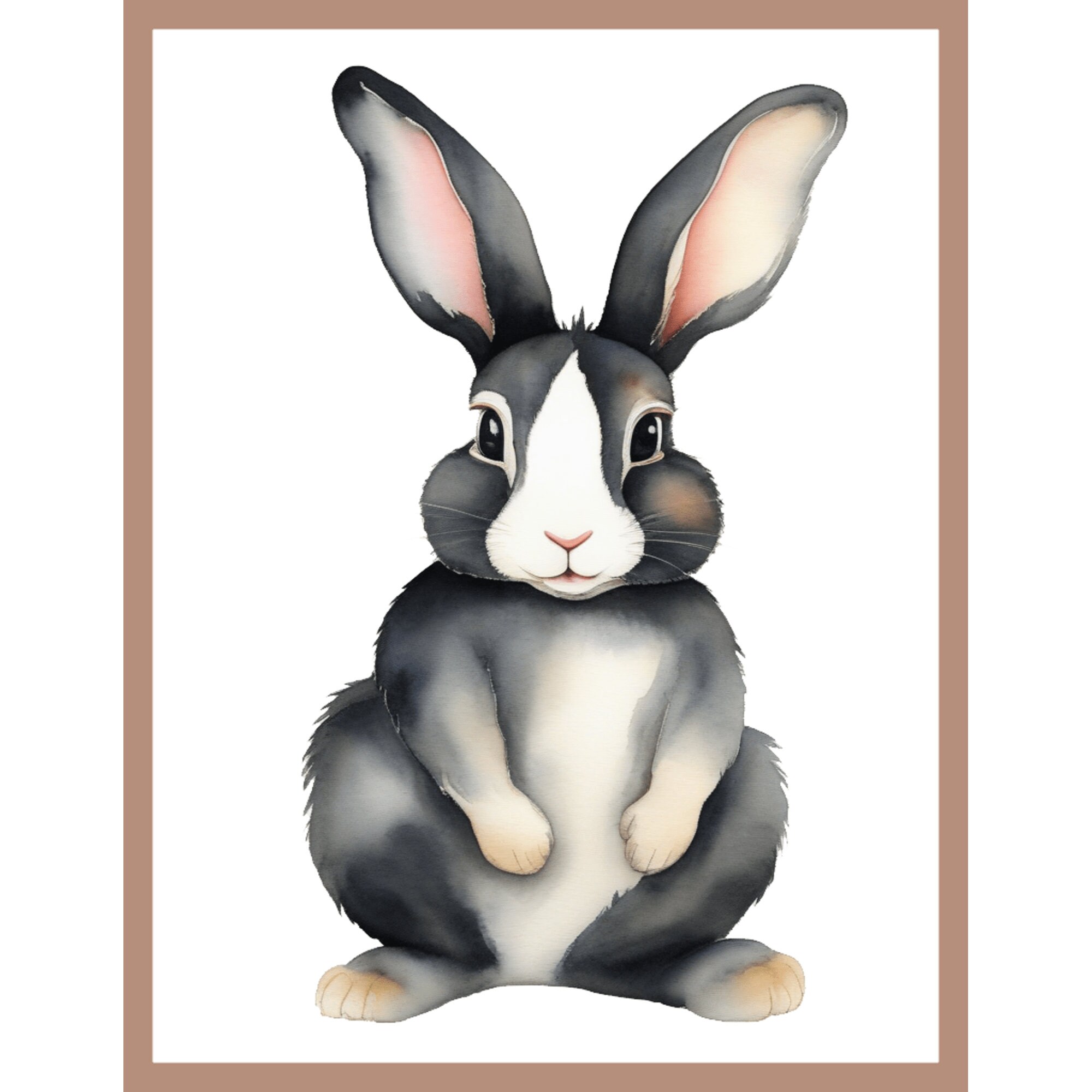 Bunny Wall Art, Rabbit Wall Art, Bunny Rabbit Print, Printable Wall ...