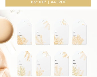 Cute Holiday Gift Tags Printable Christmas Gift Exchange Tags, Holiday ...