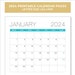 Blank Calendar Pages 2024 Calendar Printable Pages, 2024 Calendar Page ...