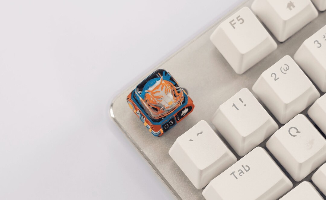 The Tiger Keycaps Resin Handmade Keycap Chinese Zodiac - Etsy