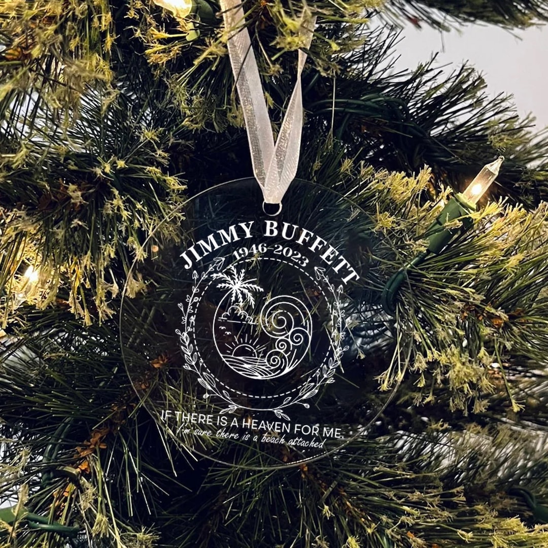 Jimmy Buffett Memorial Ornament Rip Jimmy Buffet Ornament If - Etsy