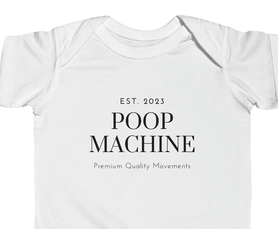 Funny Poop Machine Bodysuit, Baby Clothing, Toddler Clothing, Holiday ...