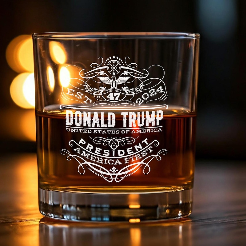Whiskey Glasses Trump Old 47 - Etsy