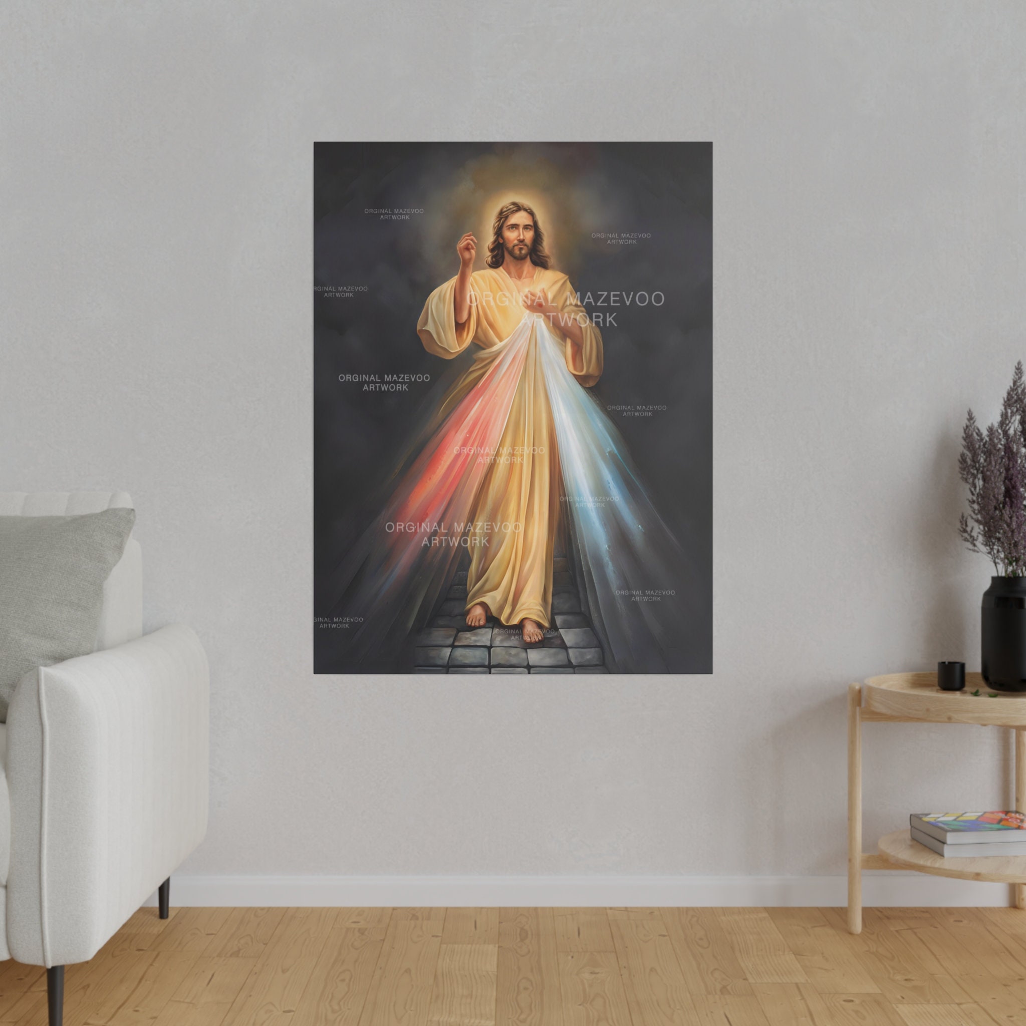 Divine Mercy Image for Men & Women | Divine Mercy Wall Art | Devine ...
