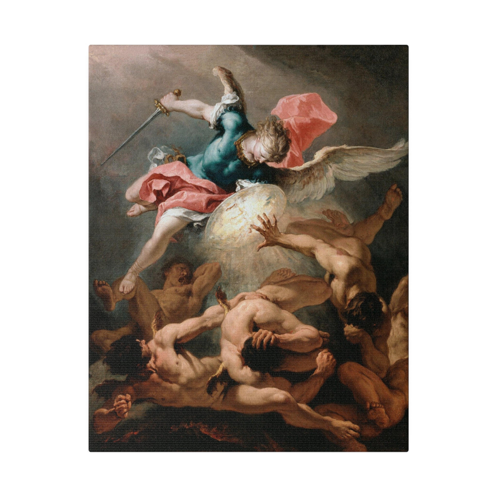 The Fall of the Rebel Angels Wall Art Canvas Print, Vintage Classic ...