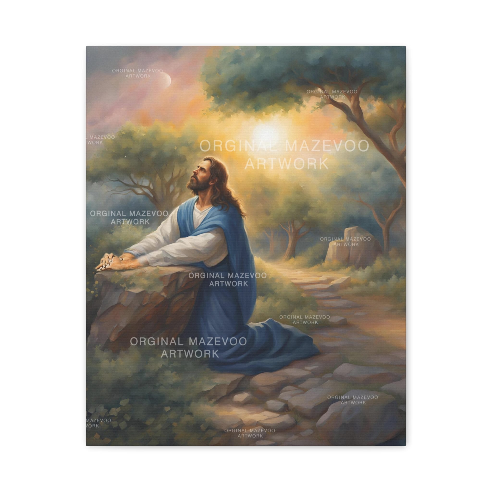 Jesus in the Garden Print, Agony in the Garden Wall Art, Christ in ...