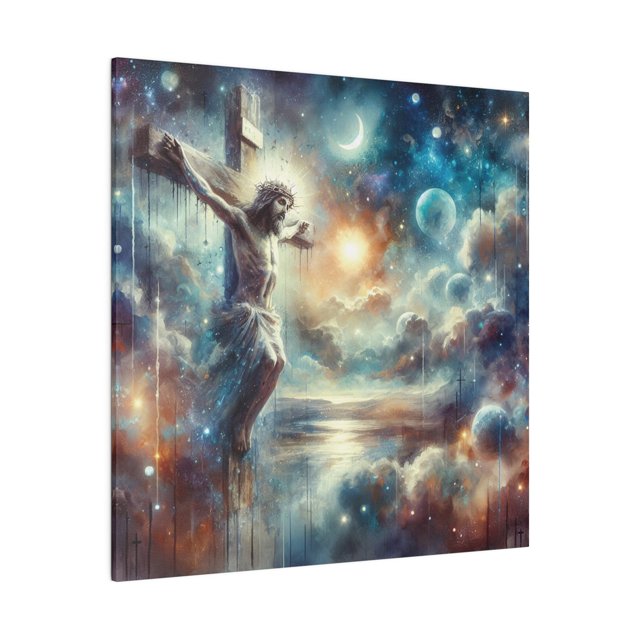 New Large Fantasy Christ Crucifixion Wall Art, Modern Jesus on the ...