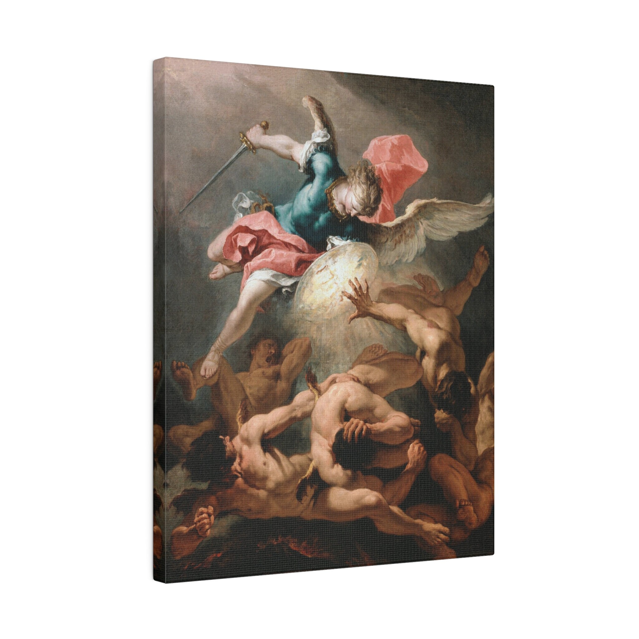 The Fall of the Rebel Angels Wall Art Canvas Print, Vintage Classic ...