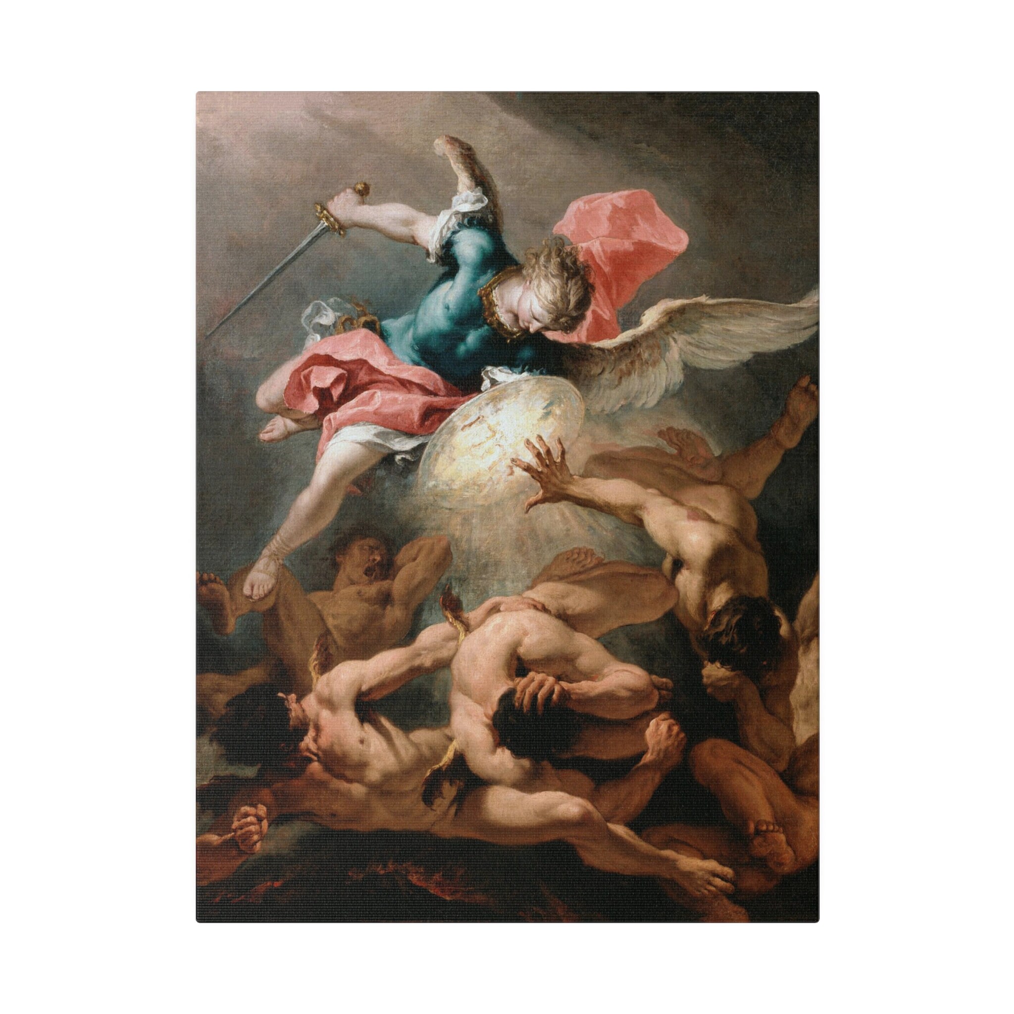 The Fall of the Rebel Angels Wall Art Canvas Print, Vintage Classic ...