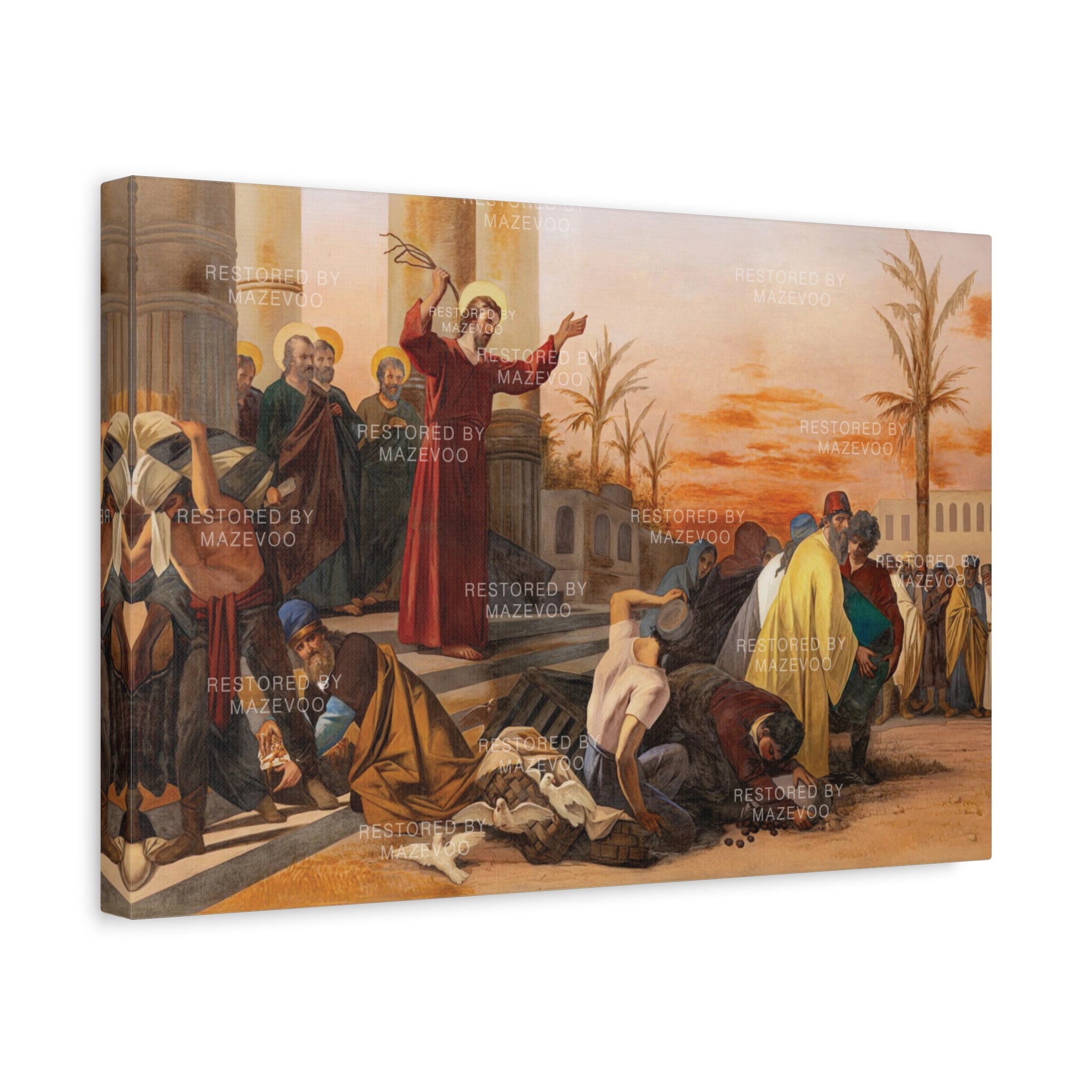 The Cleansing of the Temple Wall Art Jesus Anger in Temple Print ...