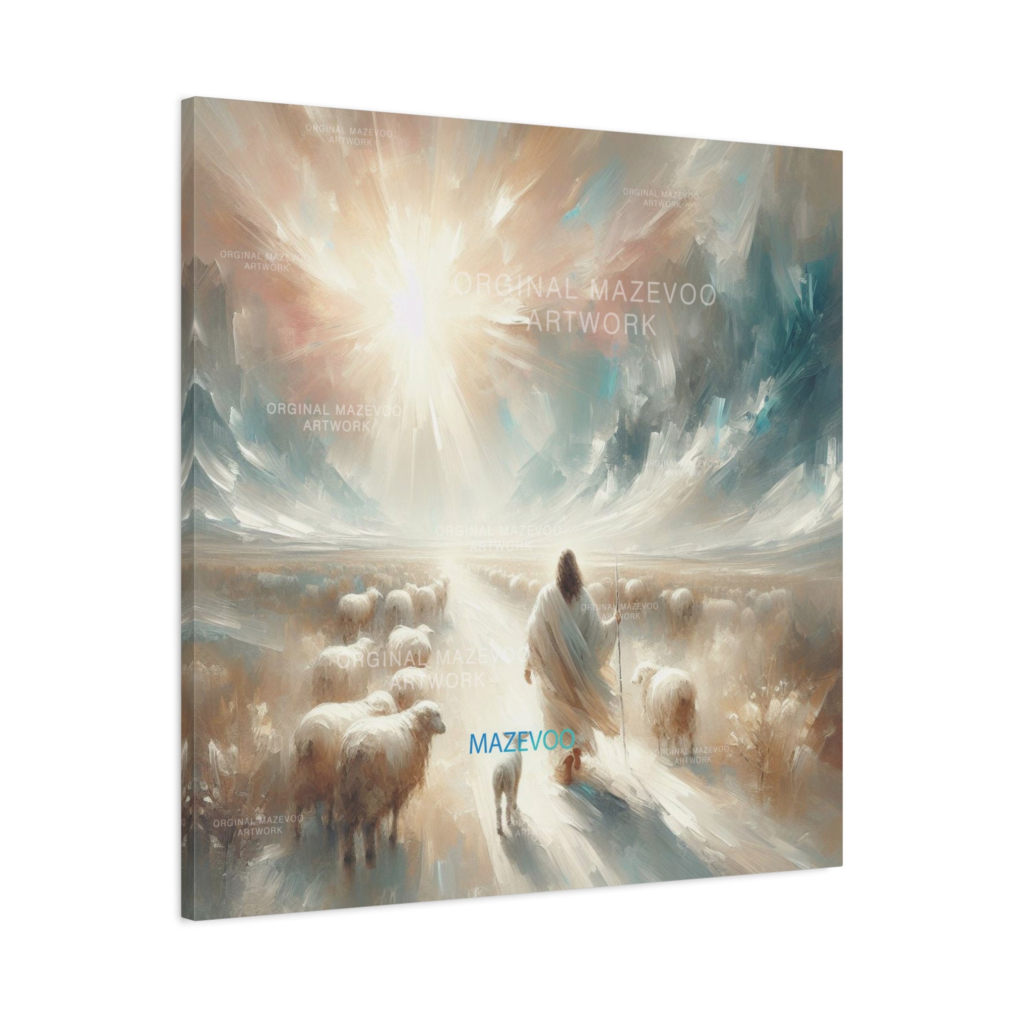 Jesus the Shepard Wall Art Print, Original Modern Beautiful ...