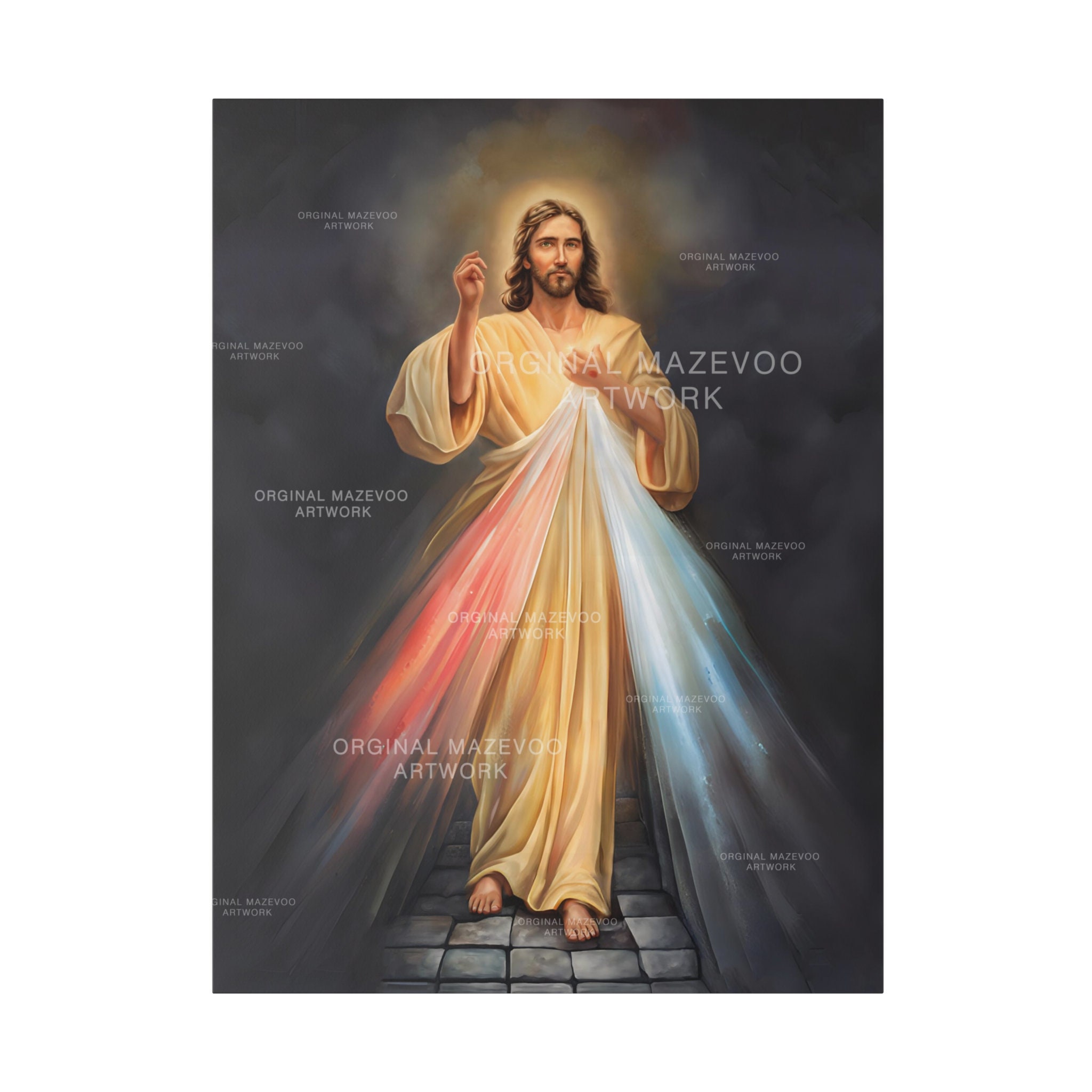 Divine Mercy Image for Men & Women | Divine Mercy Wall Art | Devine ...