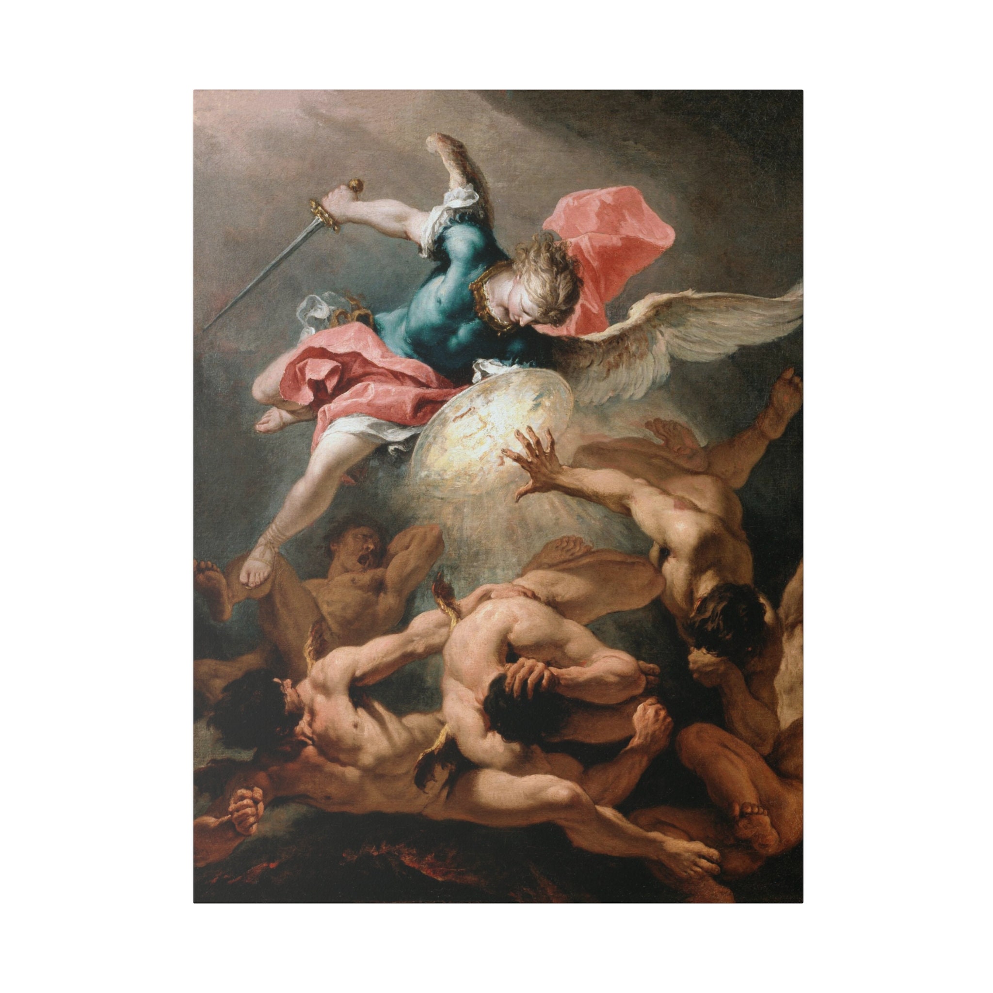The Fall of the Rebel Angels Wall Art Canvas Print, Vintage Classic ...