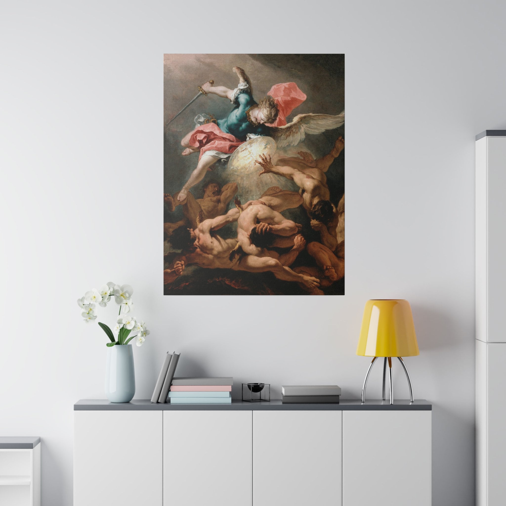 The Fall of the Rebel Angels Wall Art Canvas Print, Vintage Classic ...