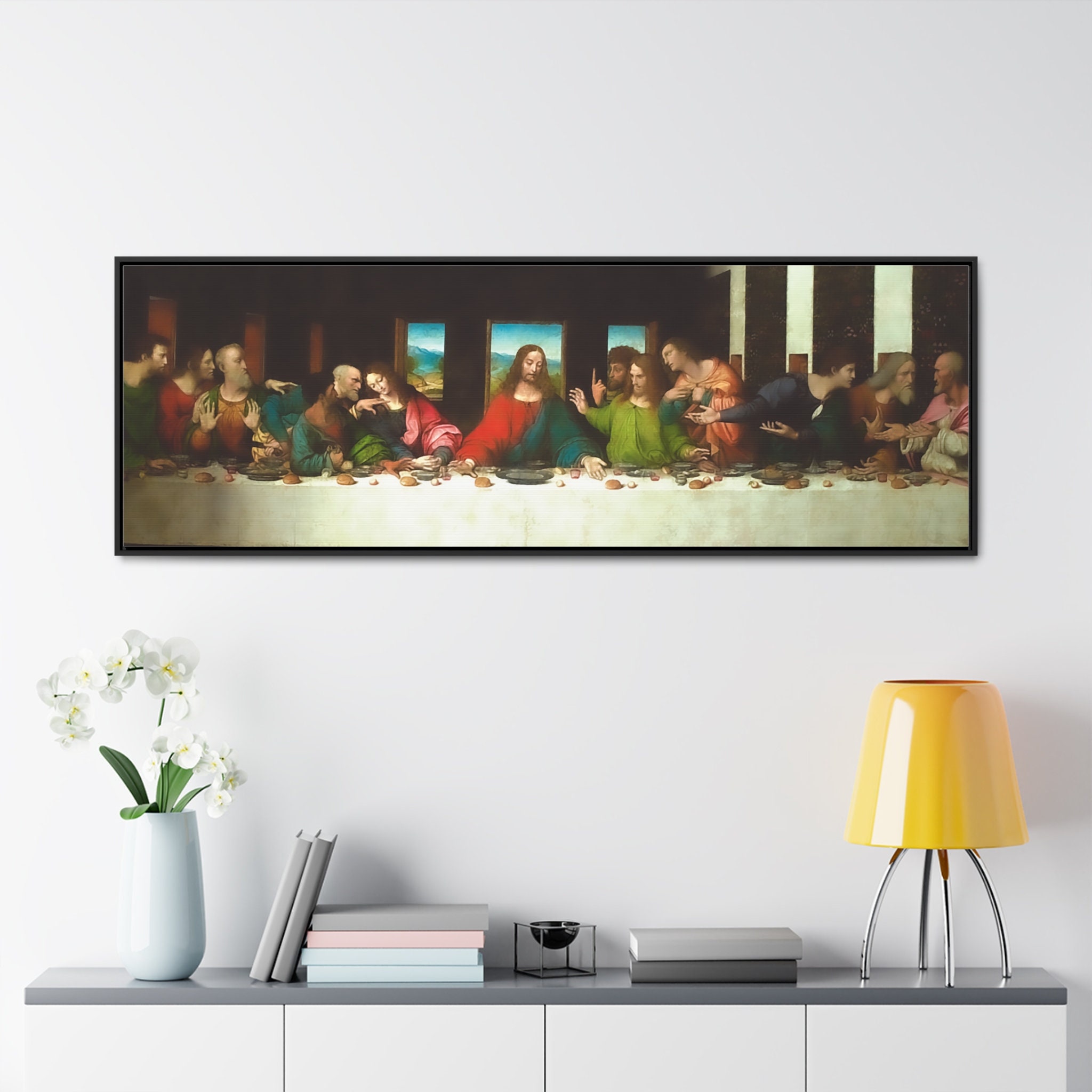 Last Supper Painting Last Supper Wall Art Last Supper Wall - Etsy