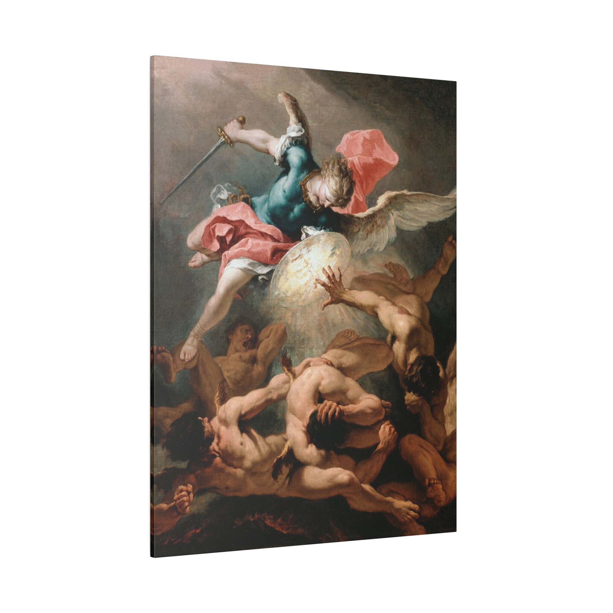 The Fall of the Rebel Angels Wall Art Canvas Print, Vintage Classic ...