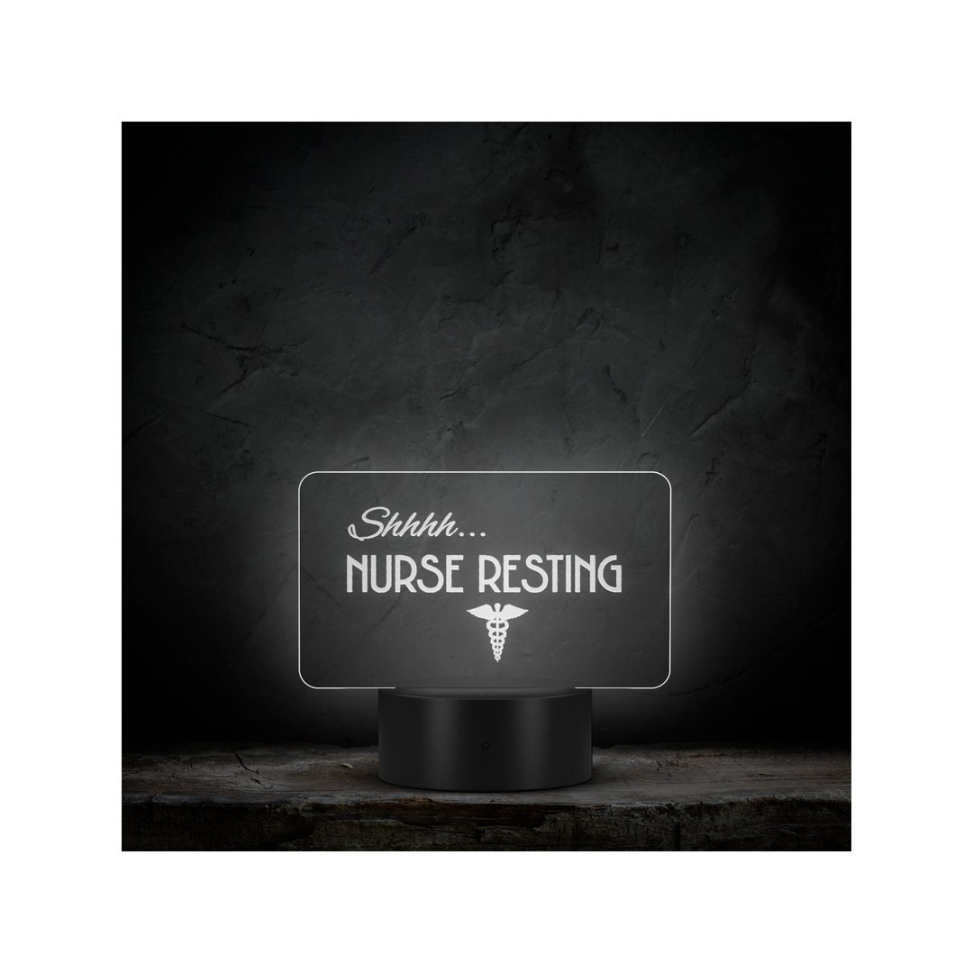 Nurse Resting Sign, LED Light Sign for Nurse Sleeping - Etsy