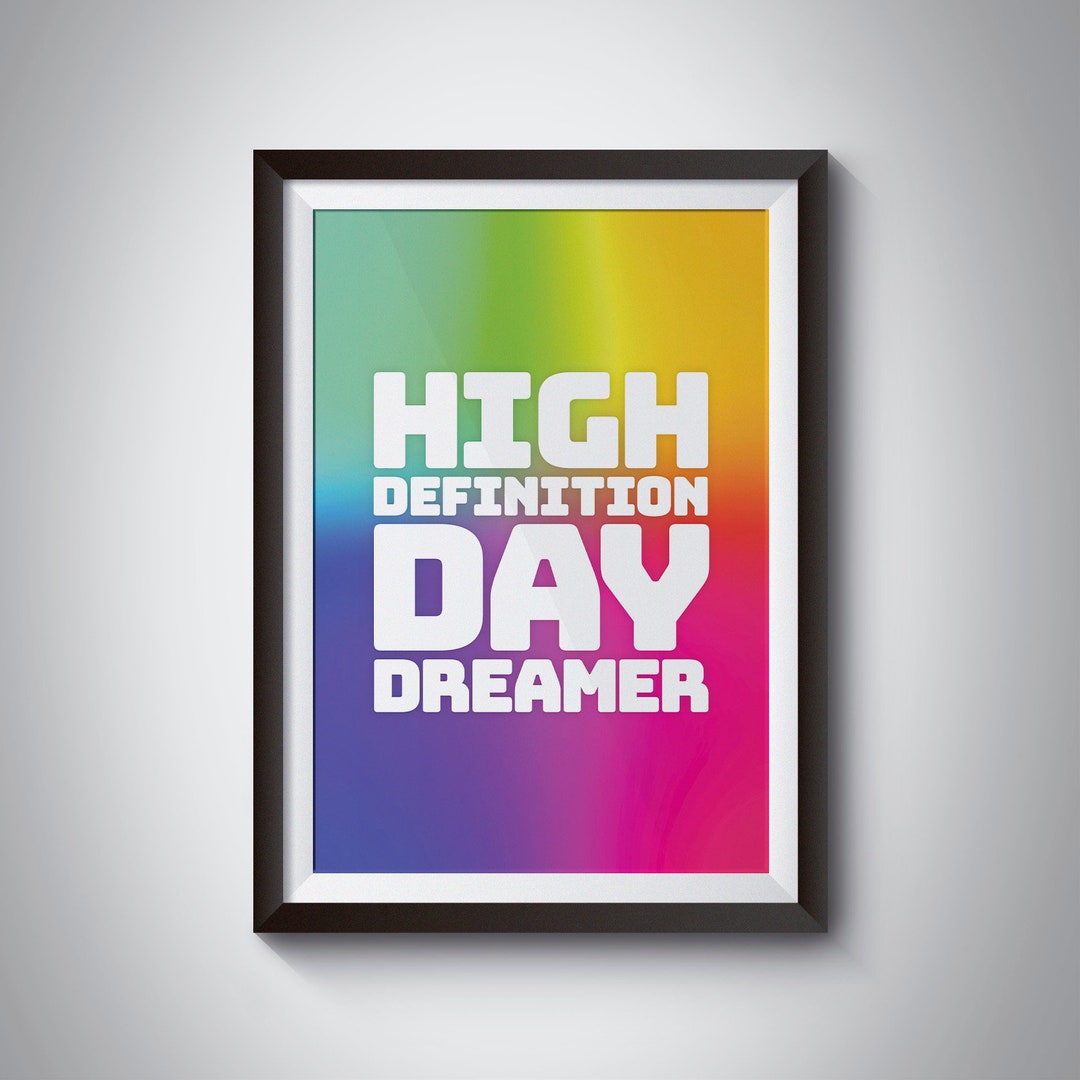 A4 Vibrant Adhd-inspired Downloadable Art Prints - HIGH DEFINITION ...