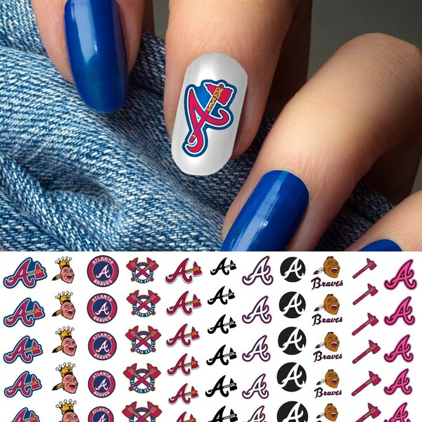 Baseball Nail Decals - Etsy