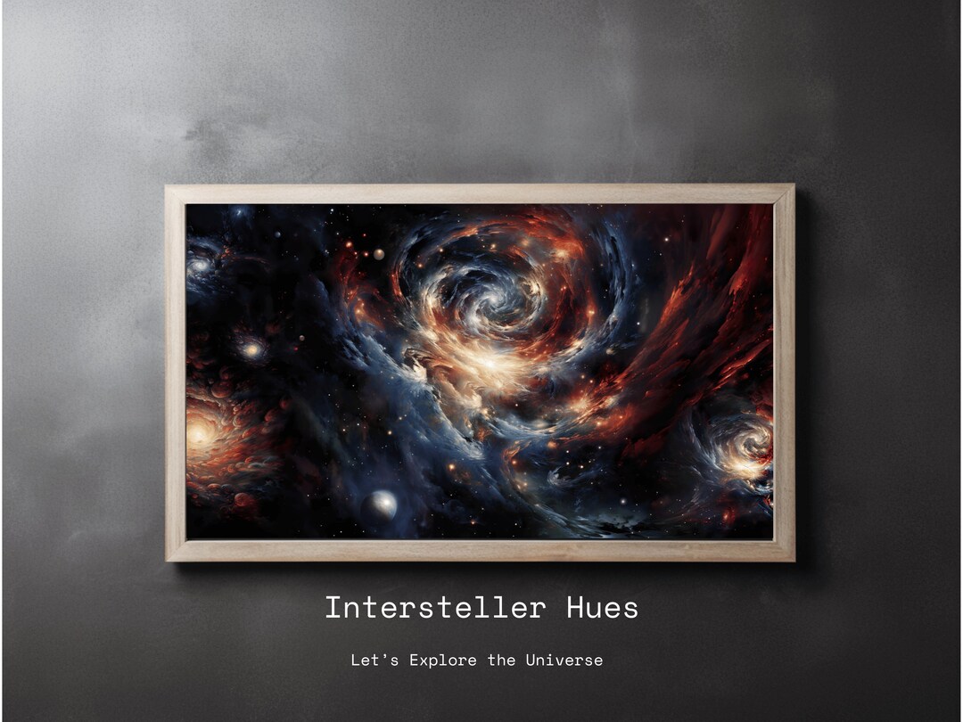 Flow Digital Print, Outer Space Wallpaper, Cosmic Poster, Galaxy ...