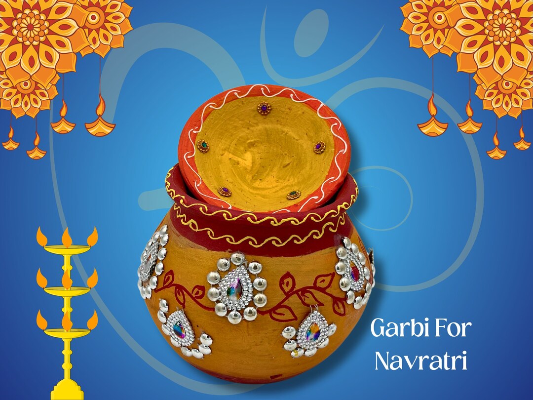 Decorated Designer Garbi Kalash for Navratri/garba/puja Ideal - Etsy