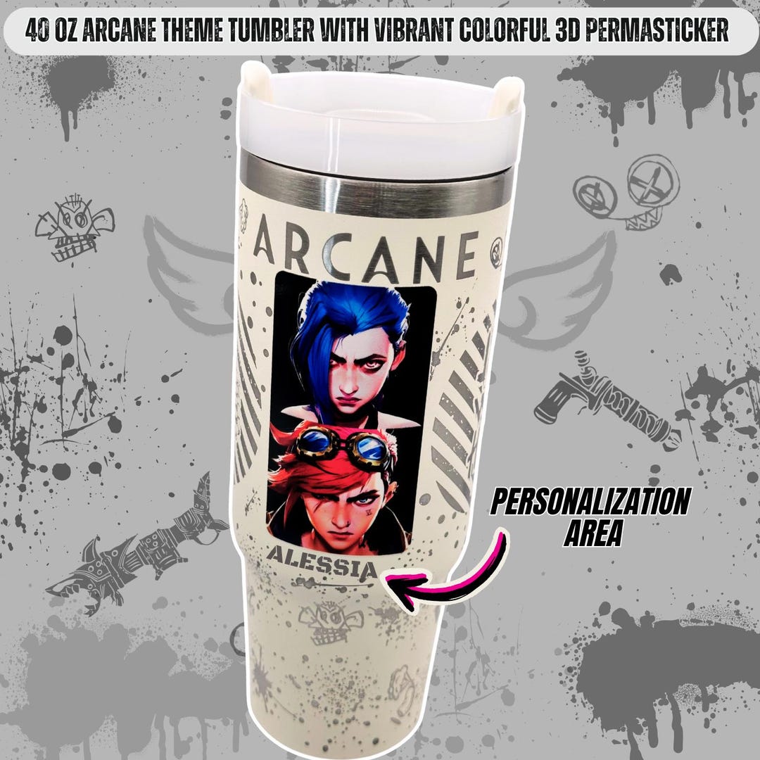 Personalized Arcane League of Legends Tumbler With Coaster - Etsy